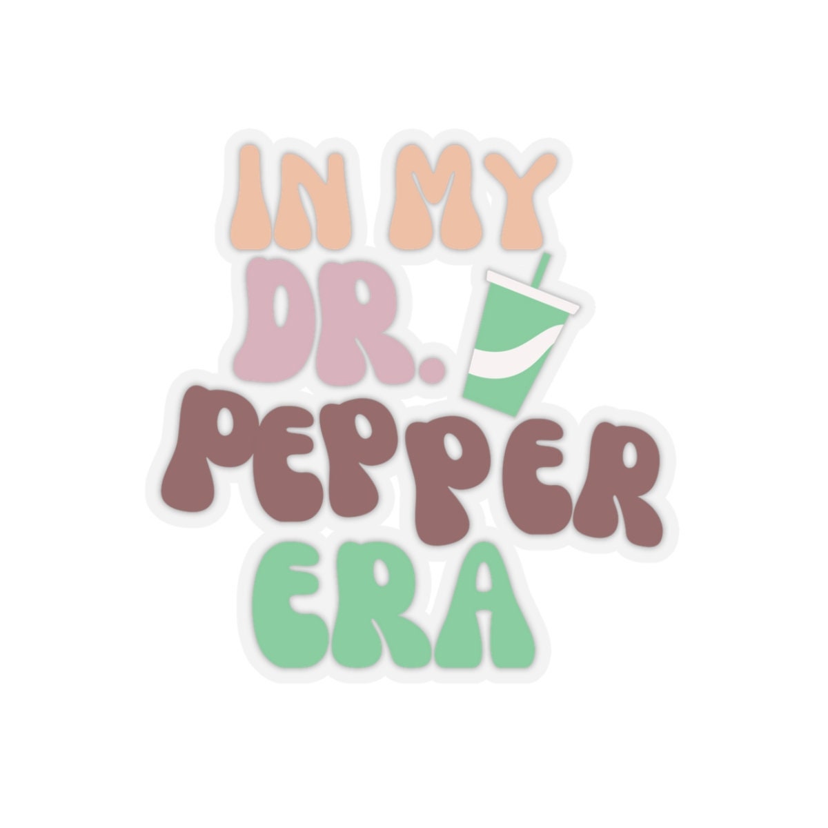 In My Dr. Pepper Era Sticker, Dr. Pepper Sticker, Eras Sticker, Dr ...