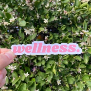 Wellness Sticker | Fitness Stickers for Her Laptop Decal Health is ...