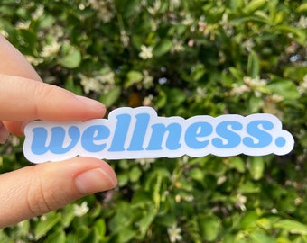 Wellness Sticker Fitness Stickers for Her Laptop Decal Health is Wealth ...