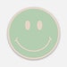 Smiley Face Sticker | Green and Pink Smiley Sticker Happy Face Sticker ...