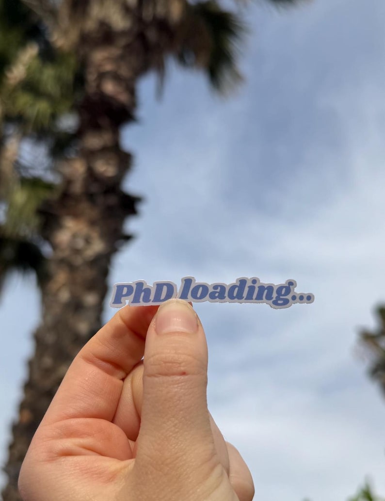 Degree Loading Sticker | Bachelor’s Master’s Phd Cute in Progress ...