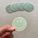 Smiley Face Sticker Green and Pink Smiley Sticker Happy Face - Etsy