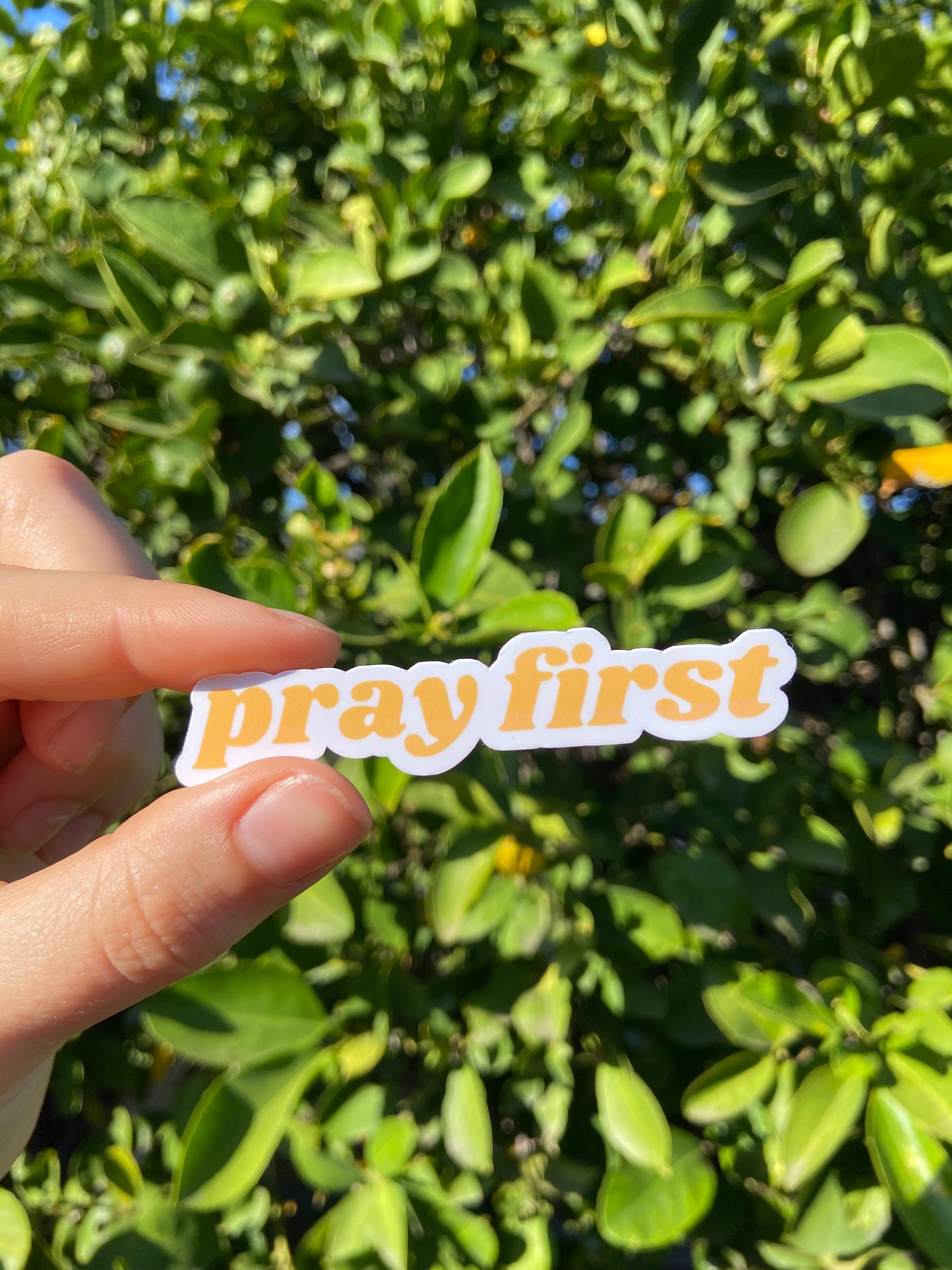 Pray First Sticker Godly Stickers for Her Christian Laptop Decal Faith ...