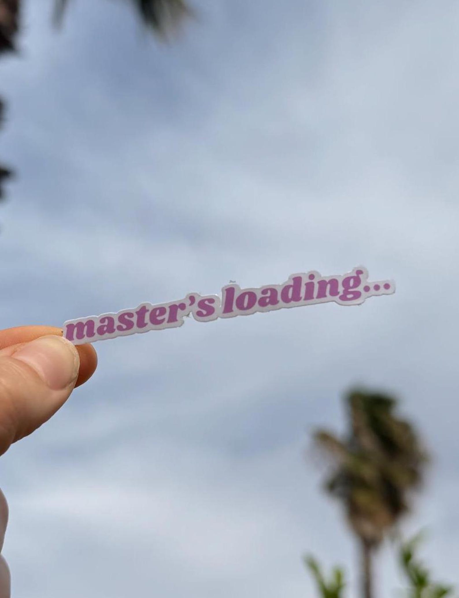 Degree Loading Sticker | Bachelor’s Master’s Phd Cute in Progress ...