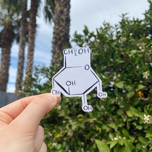 Glucose Molecule Sticker Nutrition Science Sticker Dietitian Sticker ...