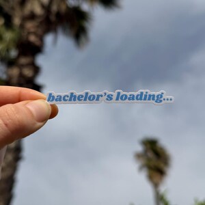 Degree Loading Sticker | Bachelor’s Master’s Phd Cute in Progress ...