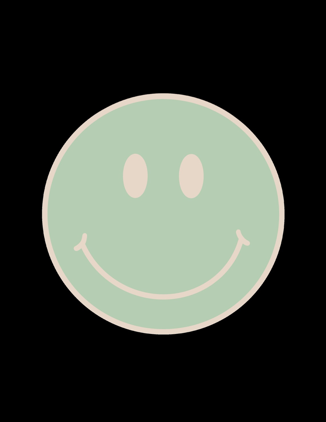 Smiley Face Sticker Green and Pink Smiley Sticker Happy Face - Etsy