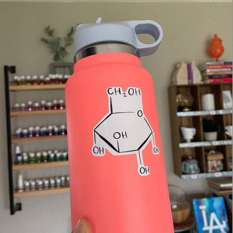 Glucose Molecule Sticker Nutrition Science Sticker Dietitian - Etsy