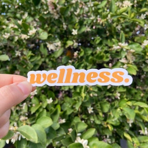 Wellness Sticker | Fitness Stickers for Her Laptop Decal Health is ...