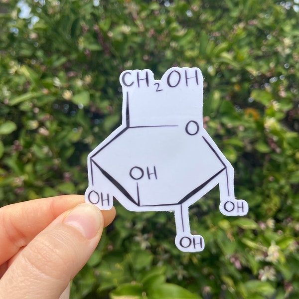 Molecule Sticker - Etsy