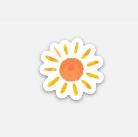 Tiny Sun Sticker Sunshine Sticker Small Flower Sticker Waterbottle ...