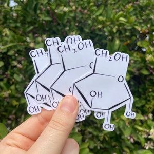 Glucose Molecule Sticker Nutrition Science Sticker Dietitian Sticker ...