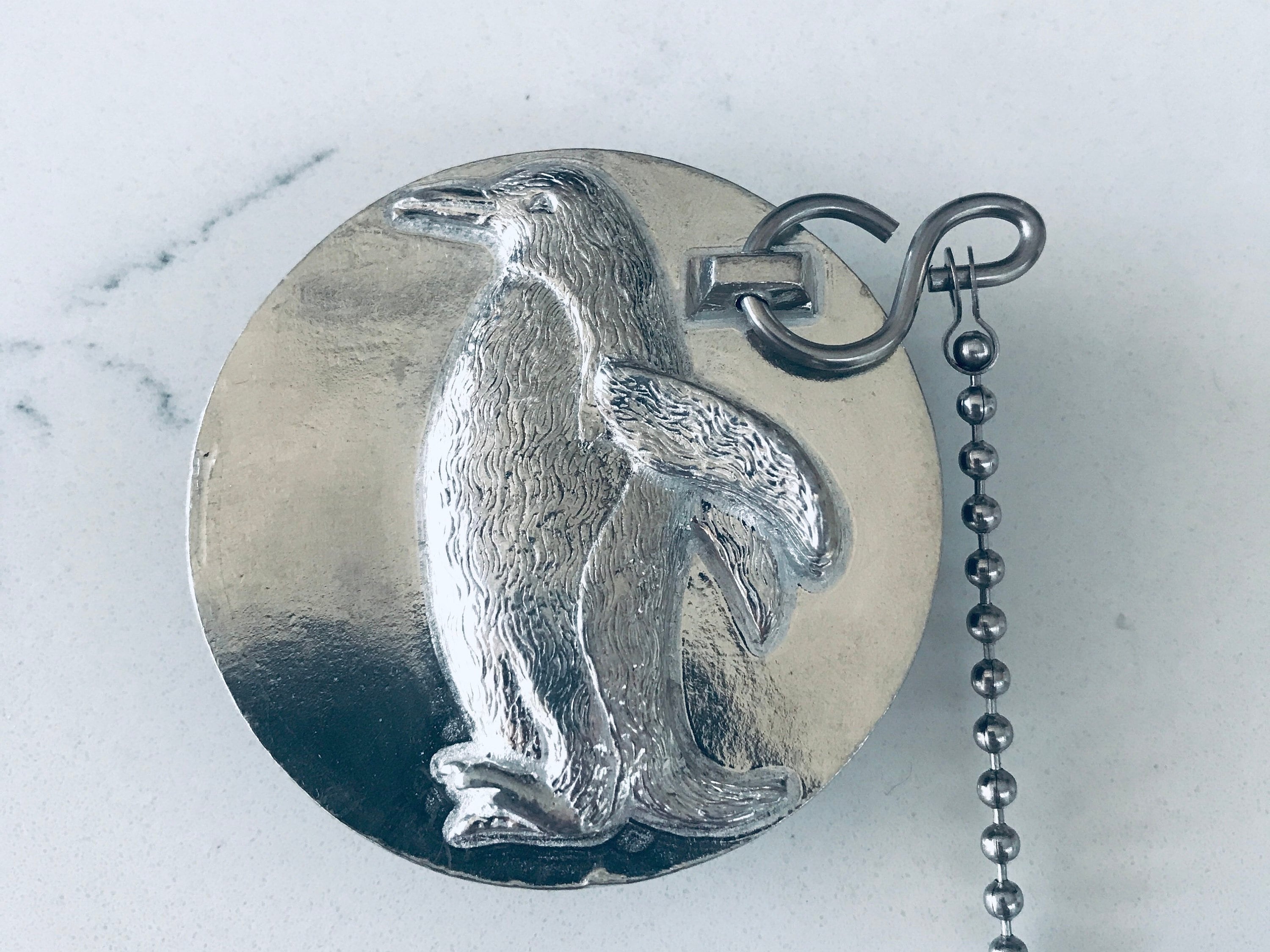 Handmade Penguin Pewter Decorative Bath and Basin Plugs/drain Stoppers ...