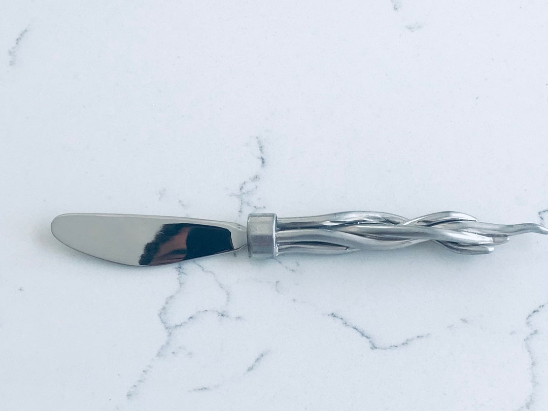 Handmade, Pewter, Butter Spreader, Cheese Spreader, Unique, Twist ...