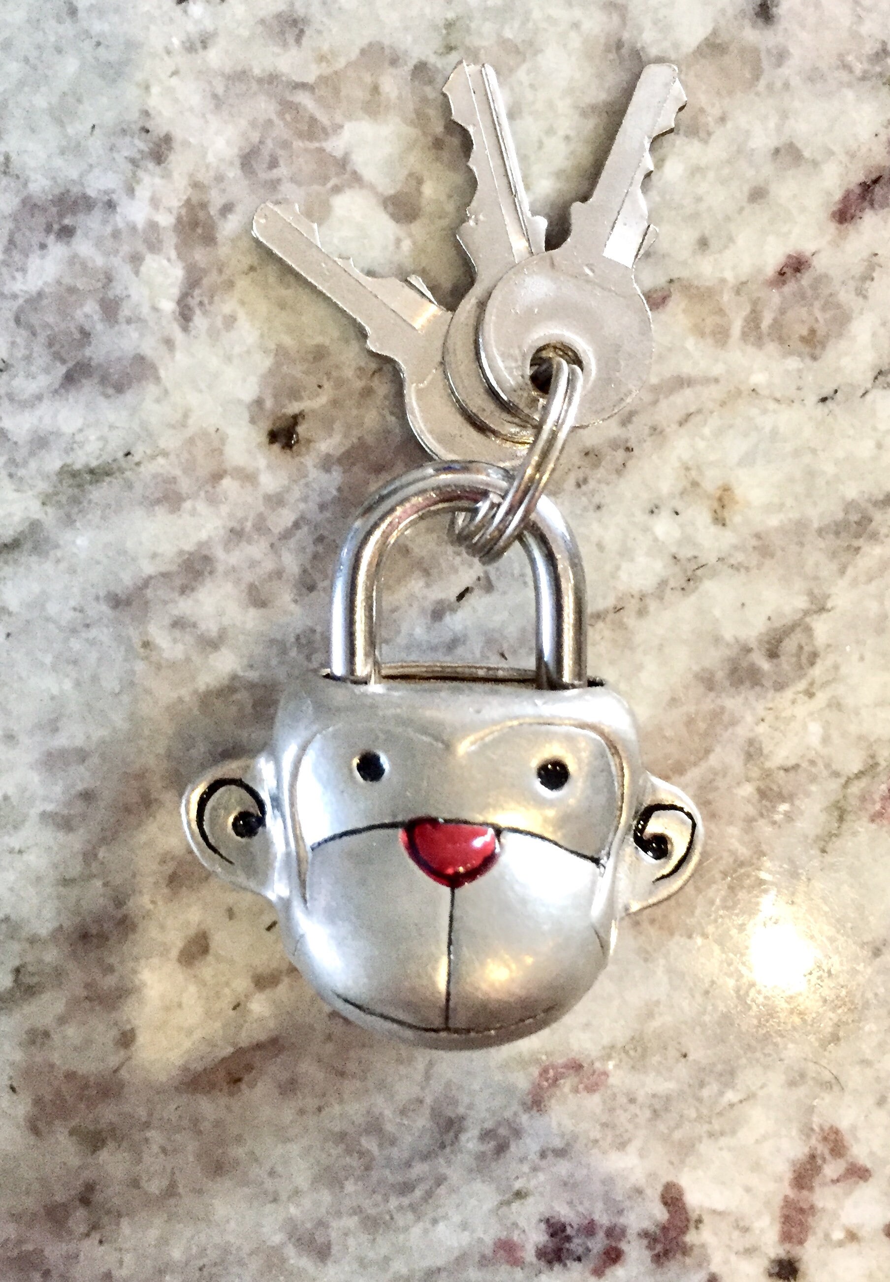 Handmade, Pewter, Monkey, Padlock, Charm, Luggage Lock, School Locker ...