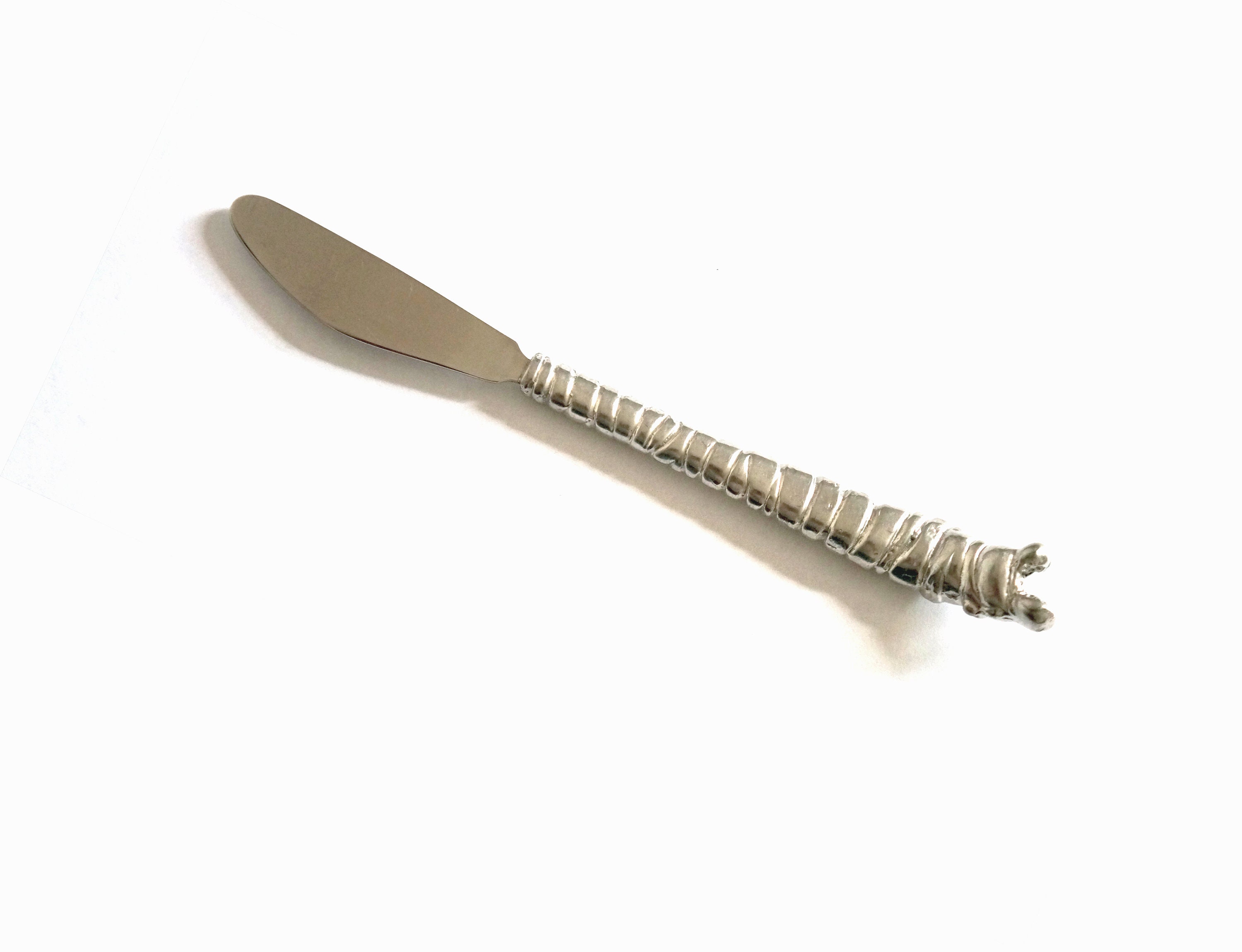 Handmade Pewter Butter Knife Butter Spreader Unique Hippo | Etsy