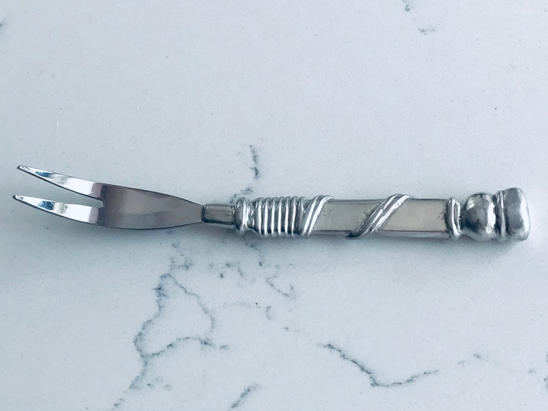 Handmade, Pewter, Olive Fork, Unique, Design, Wedding, Anniversary ...