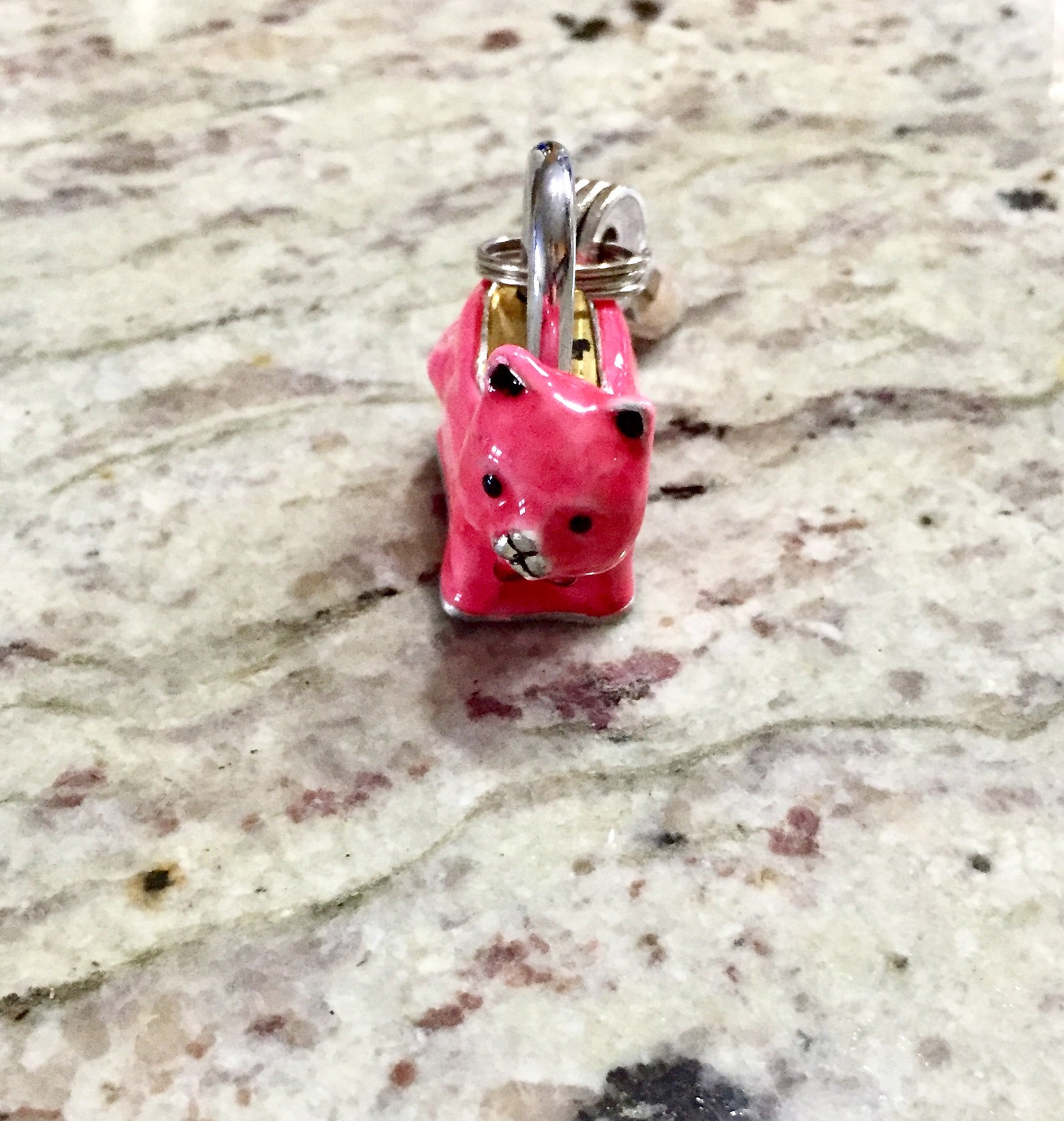 Handmade Pewter Cat Padlock Charm Luggage Lock School - Etsy