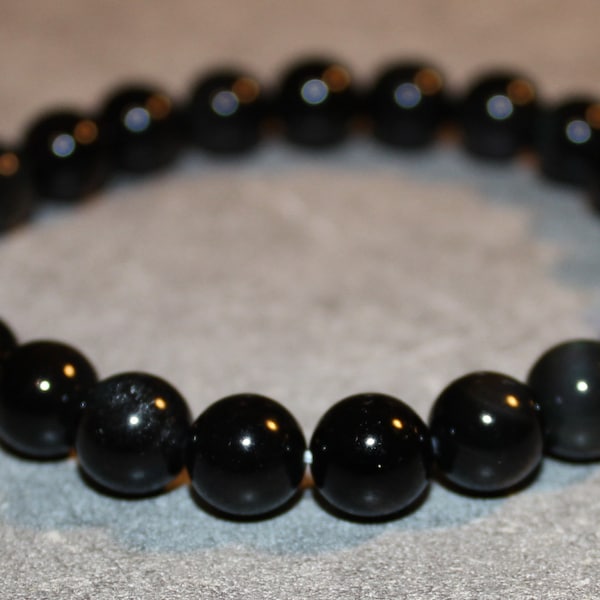Obsidian Bracelet - Etsy