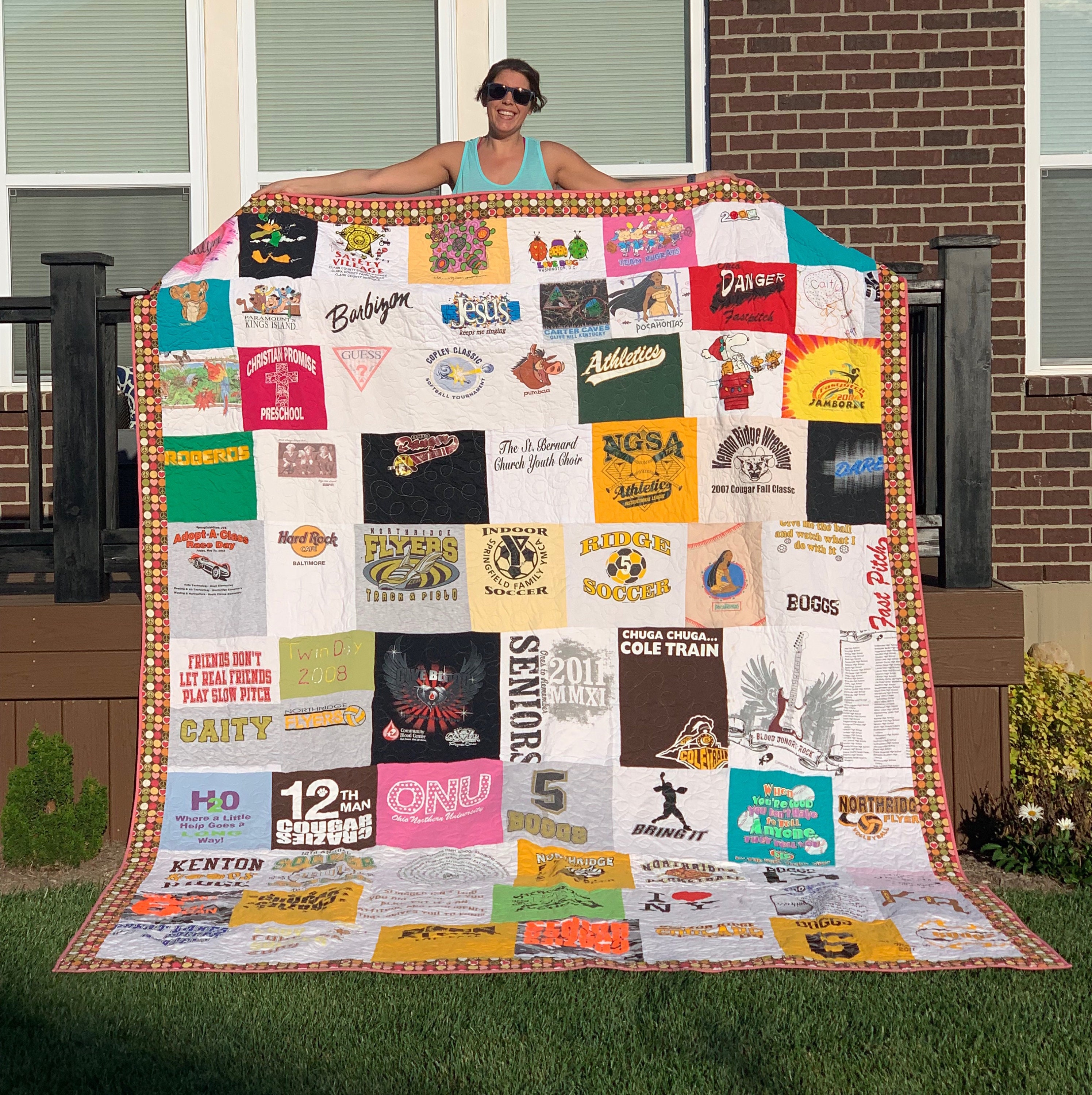 Memory Quilts, Graduation Quilts, Tshirt Quilts, T-shirt Quilt, Custom ...