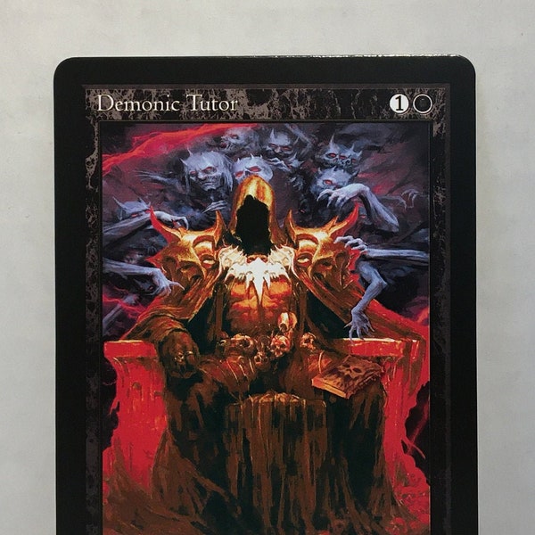 Mtg Proxy Demonic Tutor - Etsy