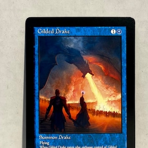 Gilded Drake Custom Card Altered Art - Etsy