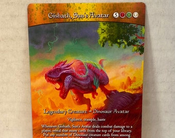 Gishath Art Card Mtg - Etsy