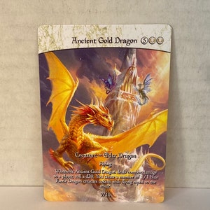 Ancient Gold Dragon (custom Card Alternate Full Art) - Etsy