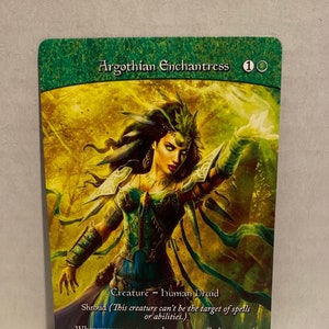 Argothian Enchantress (custom Card Alternate Full Art) - Etsy