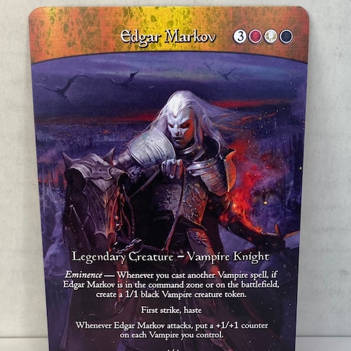 Edgar Markov custom Card Alternate Full Art - Etsy