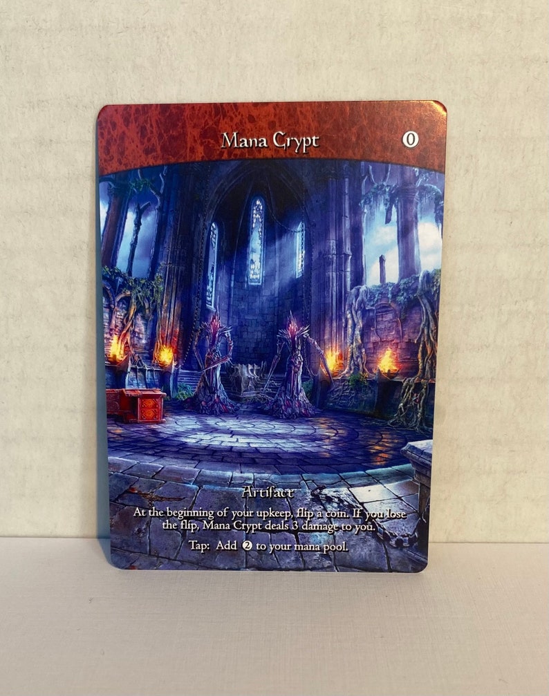 Mana Crypt 6-pack Set full Art Custom Cards Altered Art - Etsy