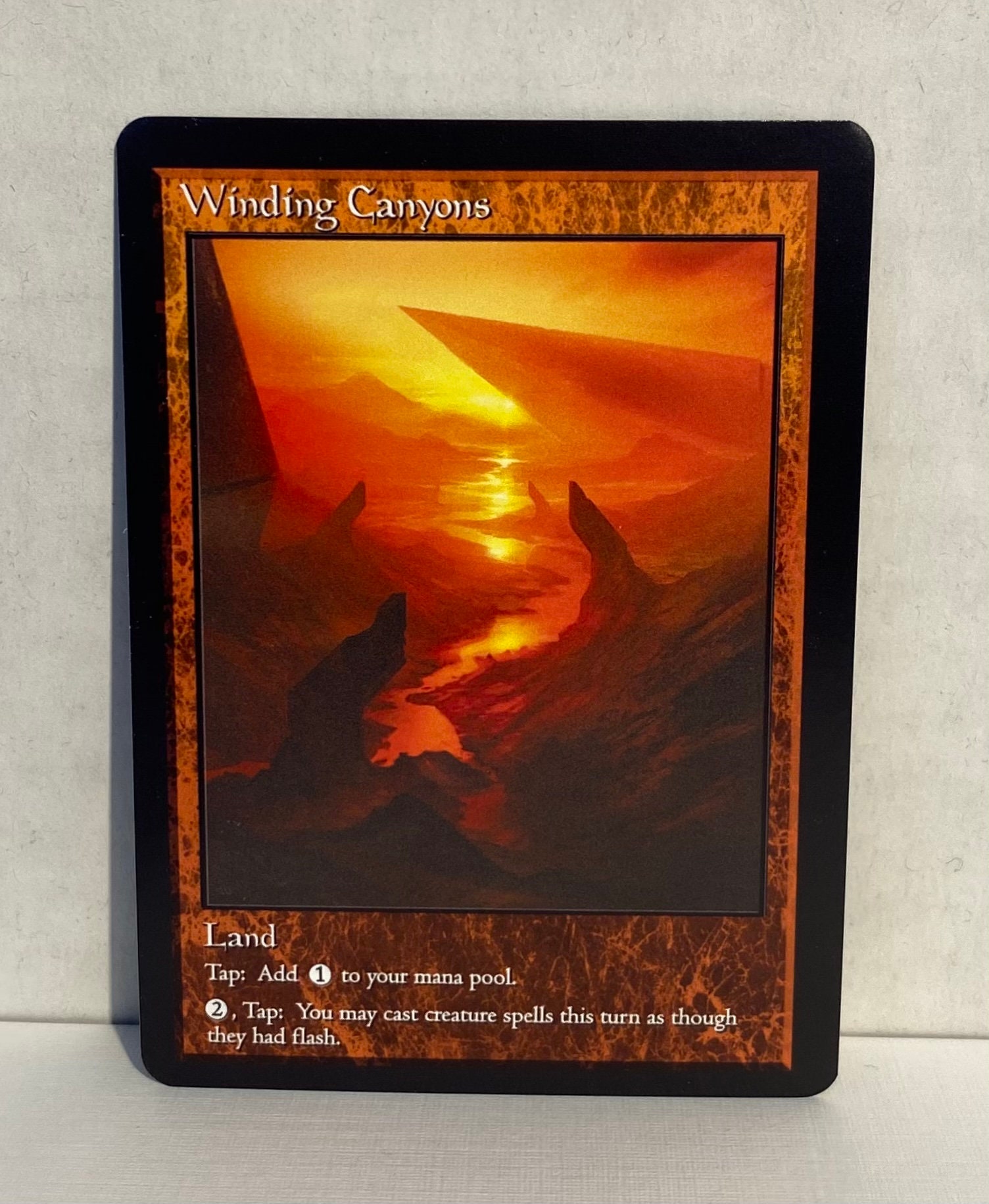 Winding Canyons (custom Card Alternate Art) - Etsy