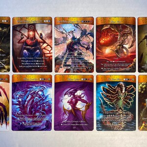 Full Art Gold Cards - 10 Card Bundle (custom Cards Alternate Art) + 2 ...