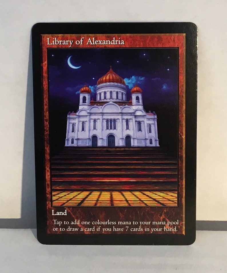Library of Alexandria Custom Card Altered Art - Etsy