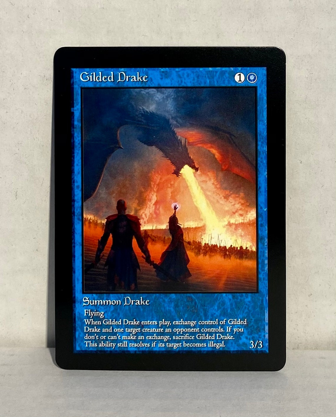 Gilded Drake Custom Card Altered Art - Etsy