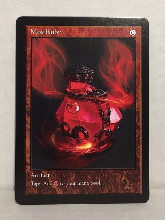 Mox Ruby V.2 Custom Card Alternate Art | Etsy
