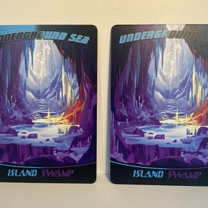 DUAL LANDS Set #5 - Full Art - 10 MTG Proxy Dual Lands, 2-sided for ...