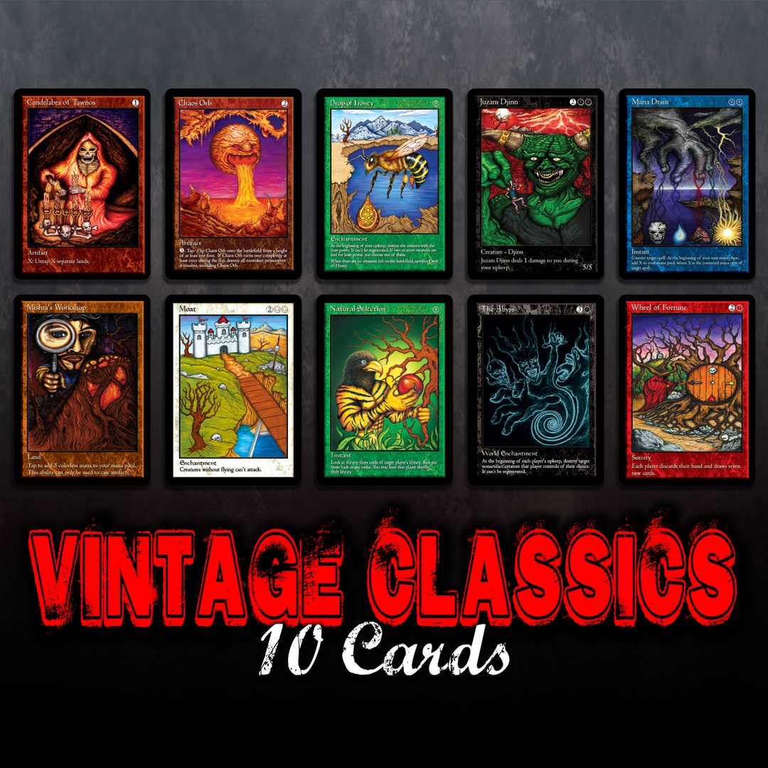 Magic Vintage Classics (custom Cards Altered Art) + 2 Bonus Cards - Etsy