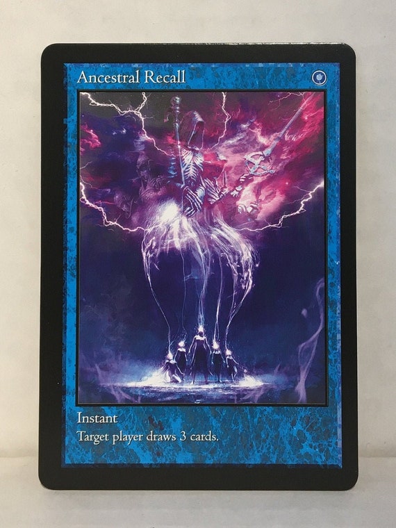 Ancestral Recall V.2 custom Card Alternate Art | Etsy