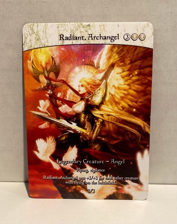 Radiant Archangel custom Card Alternate Full Art - Etsy