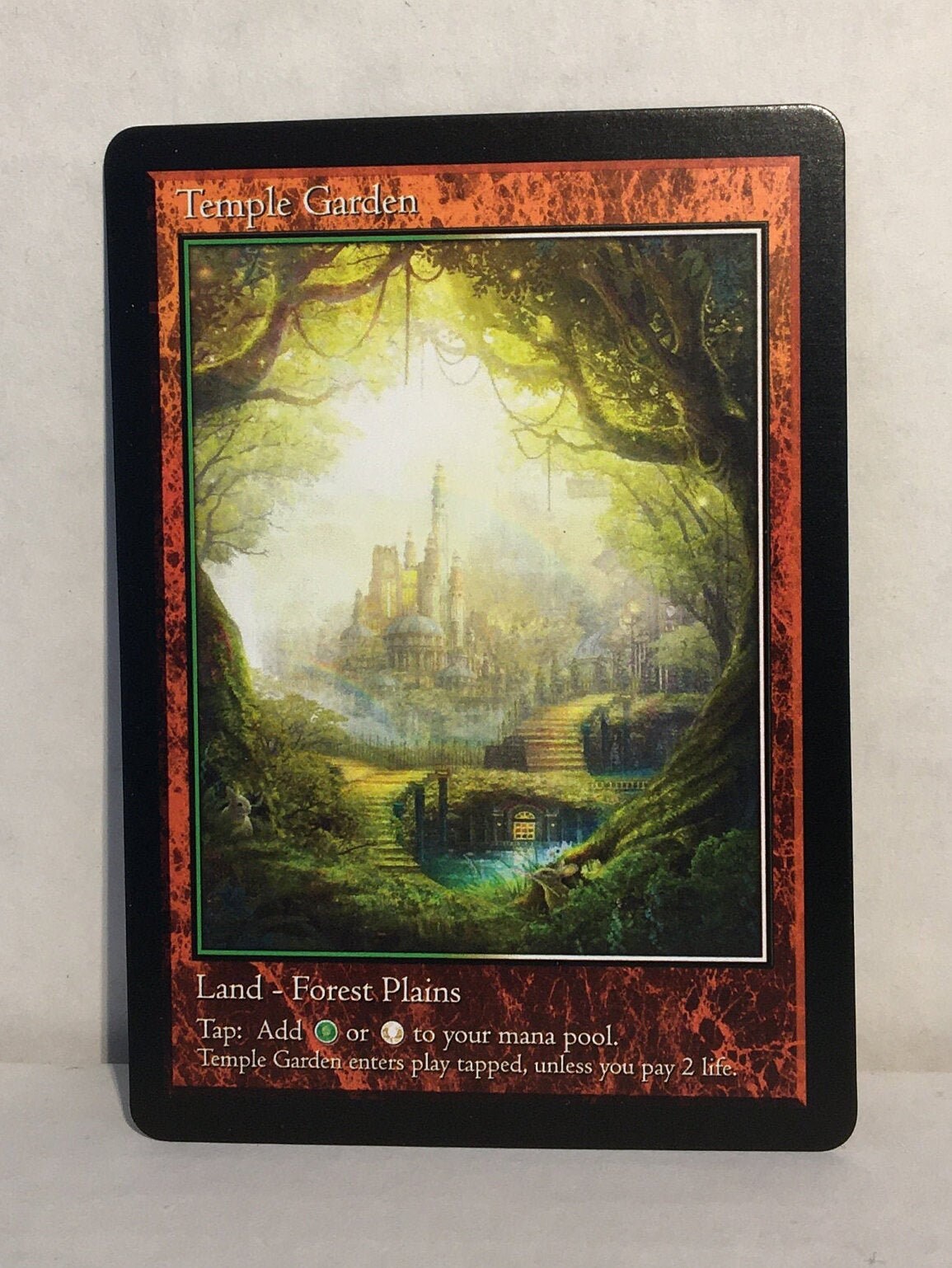 Temple Garden Custom Card Alternate Art | Etsy