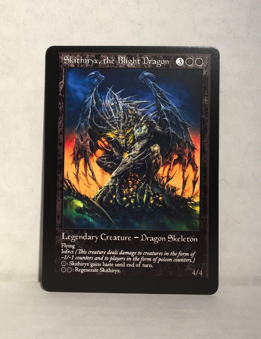 Skithiryx the Blight Dragon custom Card Alternate Art - Etsy