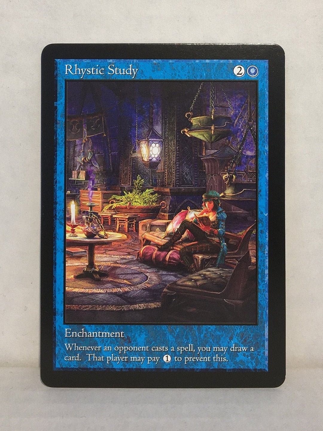 Rhystic Study (custom Card Alternate Art) - Etsy