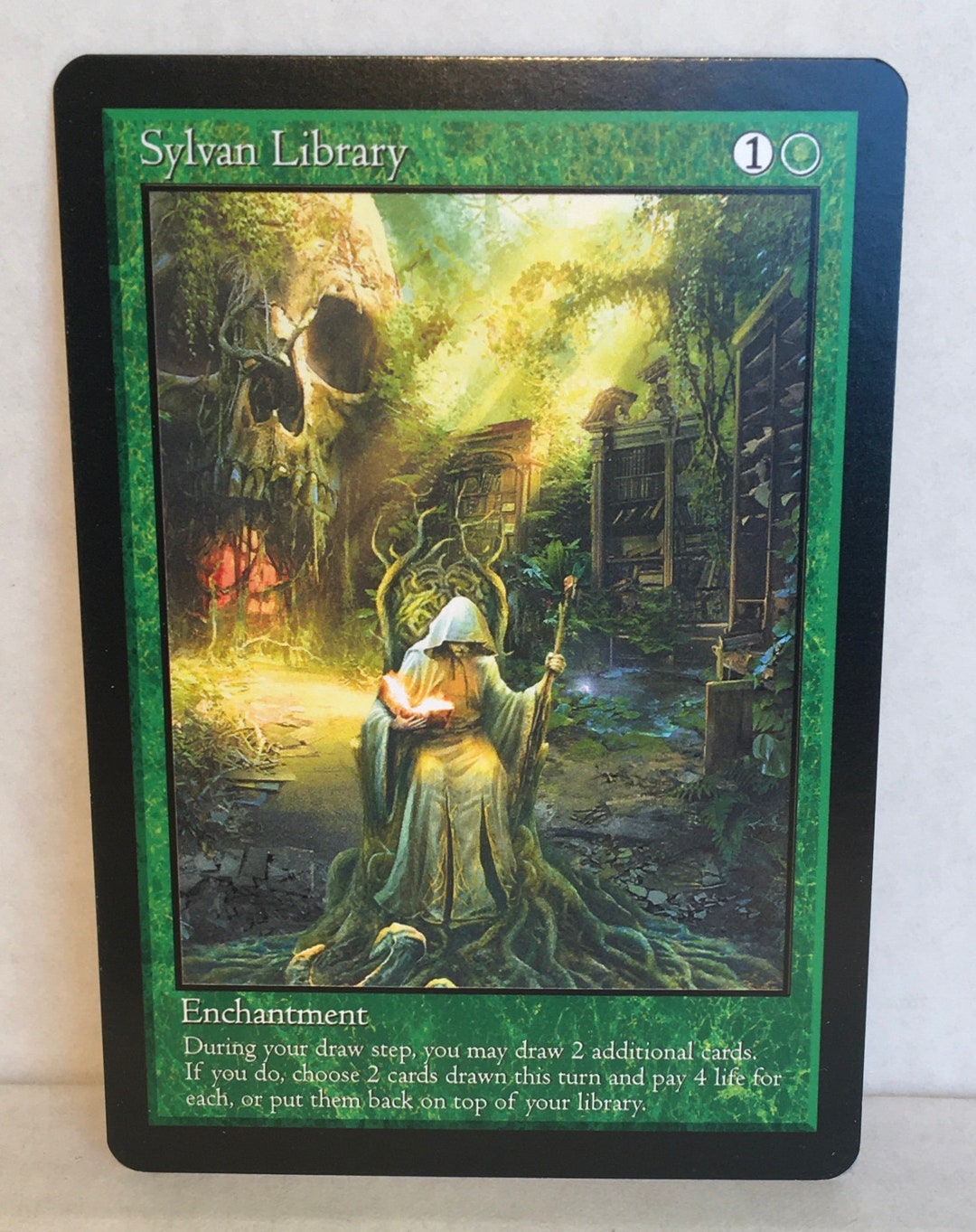 Sylvan Library (custom Card Alternate Art) - Etsy