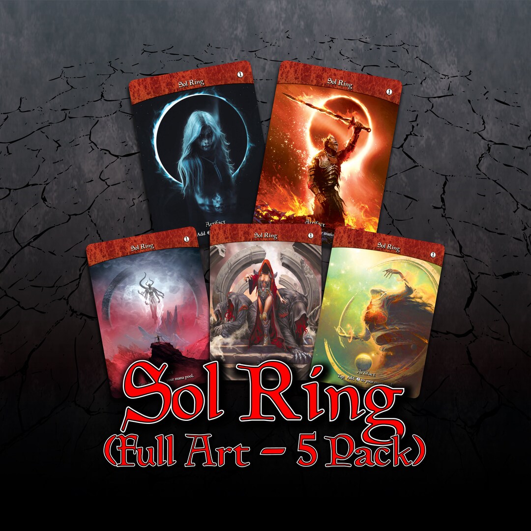 Sol Ring 5-pack Set full Art Custom Cards Altered Art - Etsy