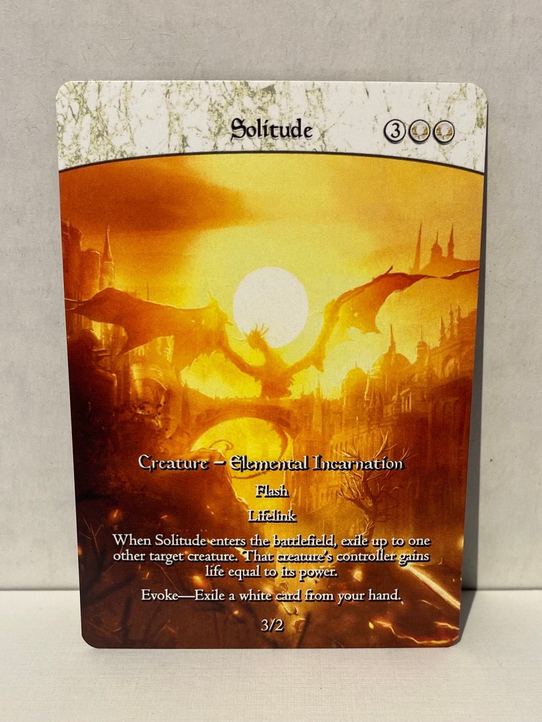 Solitude custom Card Alternate Full Art - Etsy