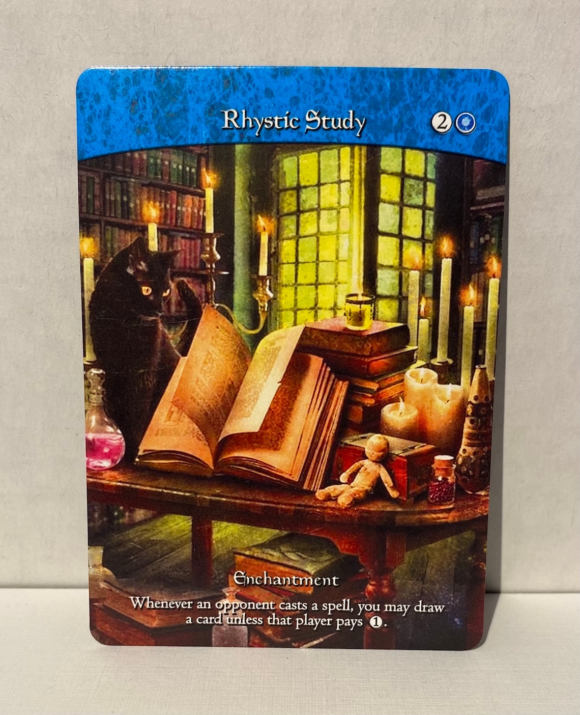 Rhystic Study 5-pack Set full Art Custom Cards Altered Art - Etsy