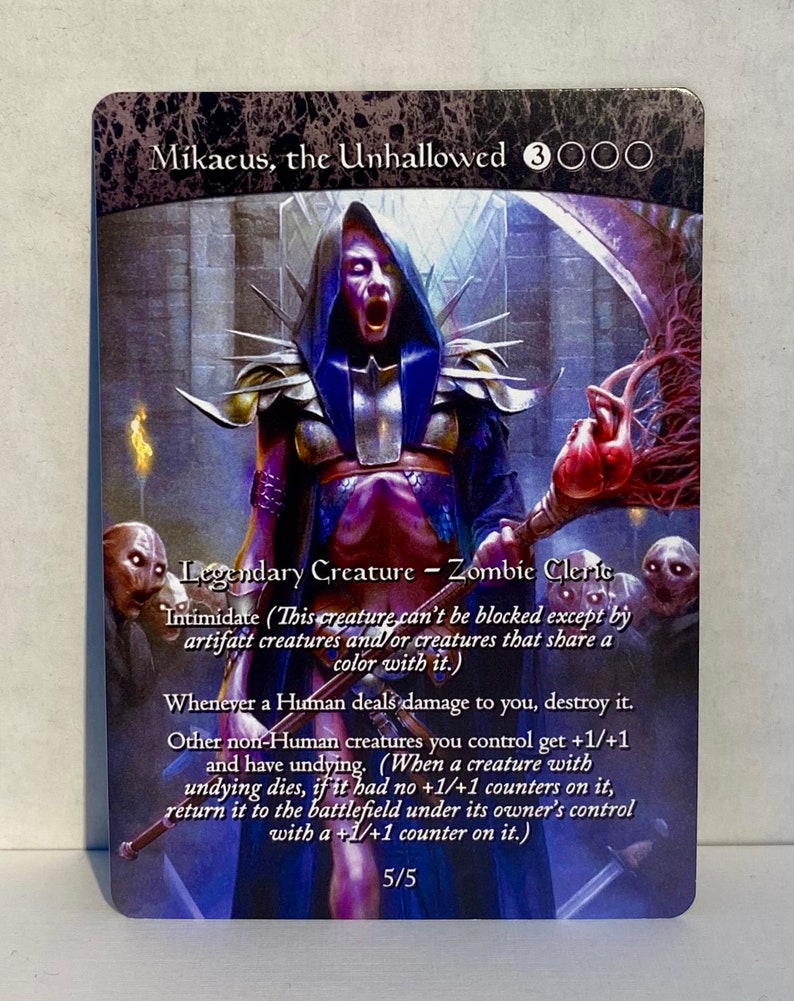 Mikaeus the Unhallowed custom Card Alternate Full Art - Etsy Canada