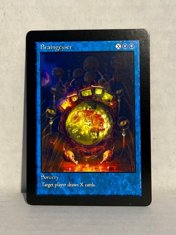 Braingeyser Custom Card Altered Art | Etsy