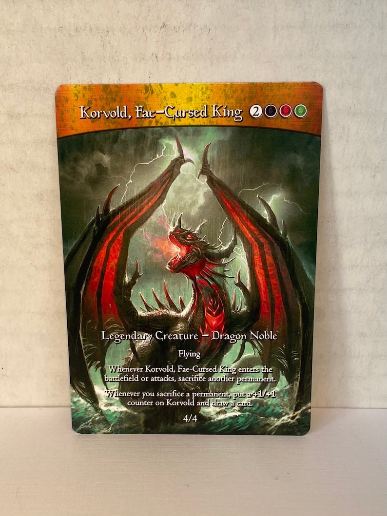 Korvold Fae-cursed King custom Card Alternate Full Art - Etsy